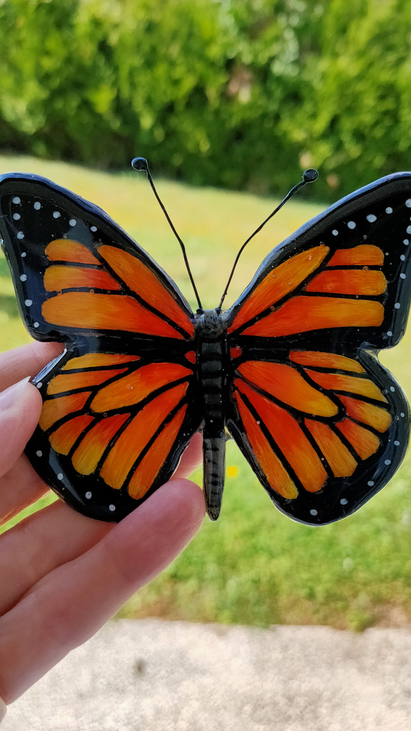 Papillon en résine version Papillon Monarque réalisé sur commande - Les ...